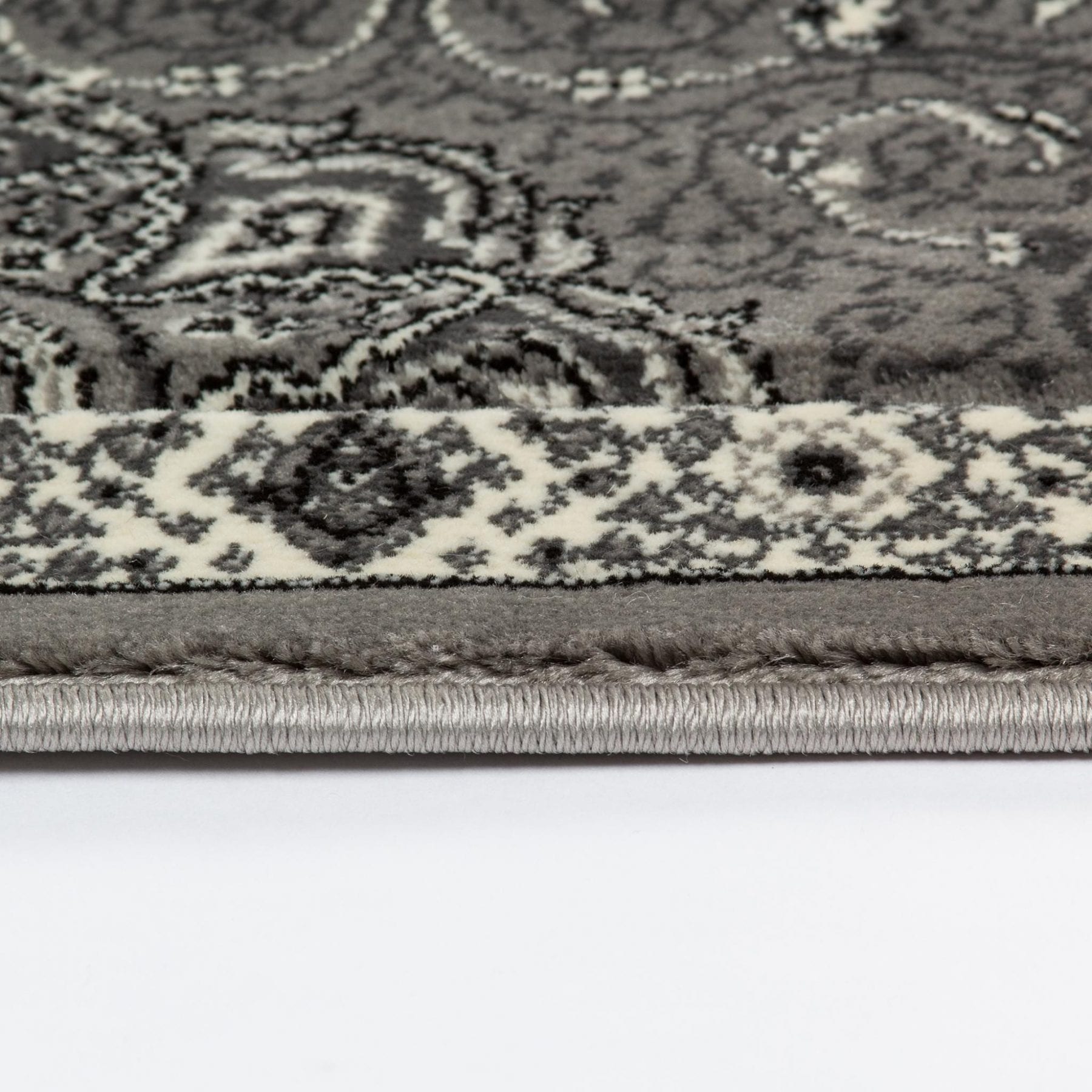 Luxury Hand Carved Grey Persia Rug | Hand Carved Rug