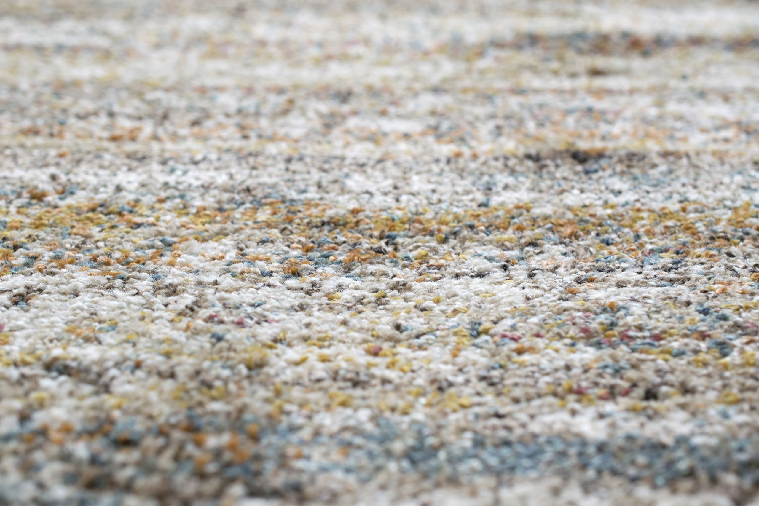 Mehari Thick Mustard Striped Rug 023-0094-6969