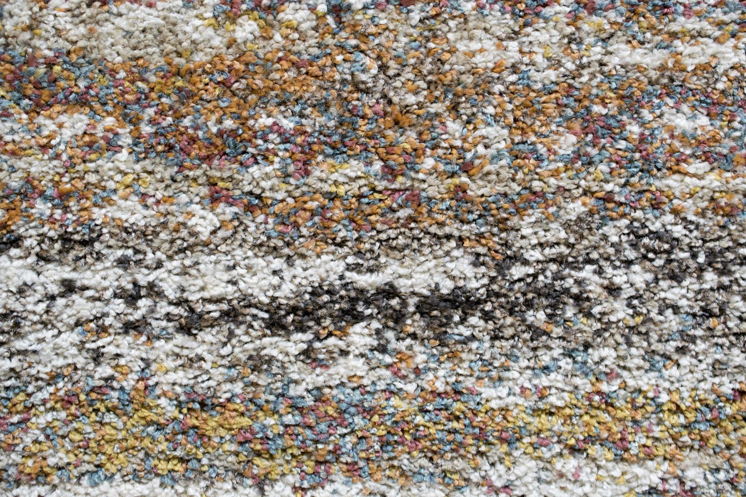 Mehari Thick Mustard Striped Rug 023-0094-6969