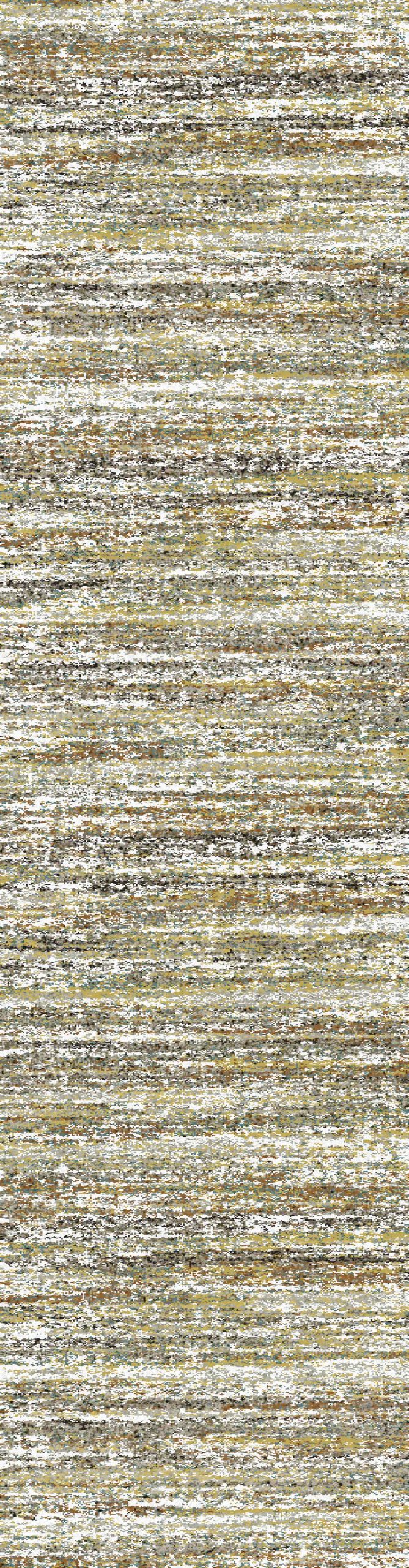 Mehari Thick Mustard Striped Rug 023-0094-6969